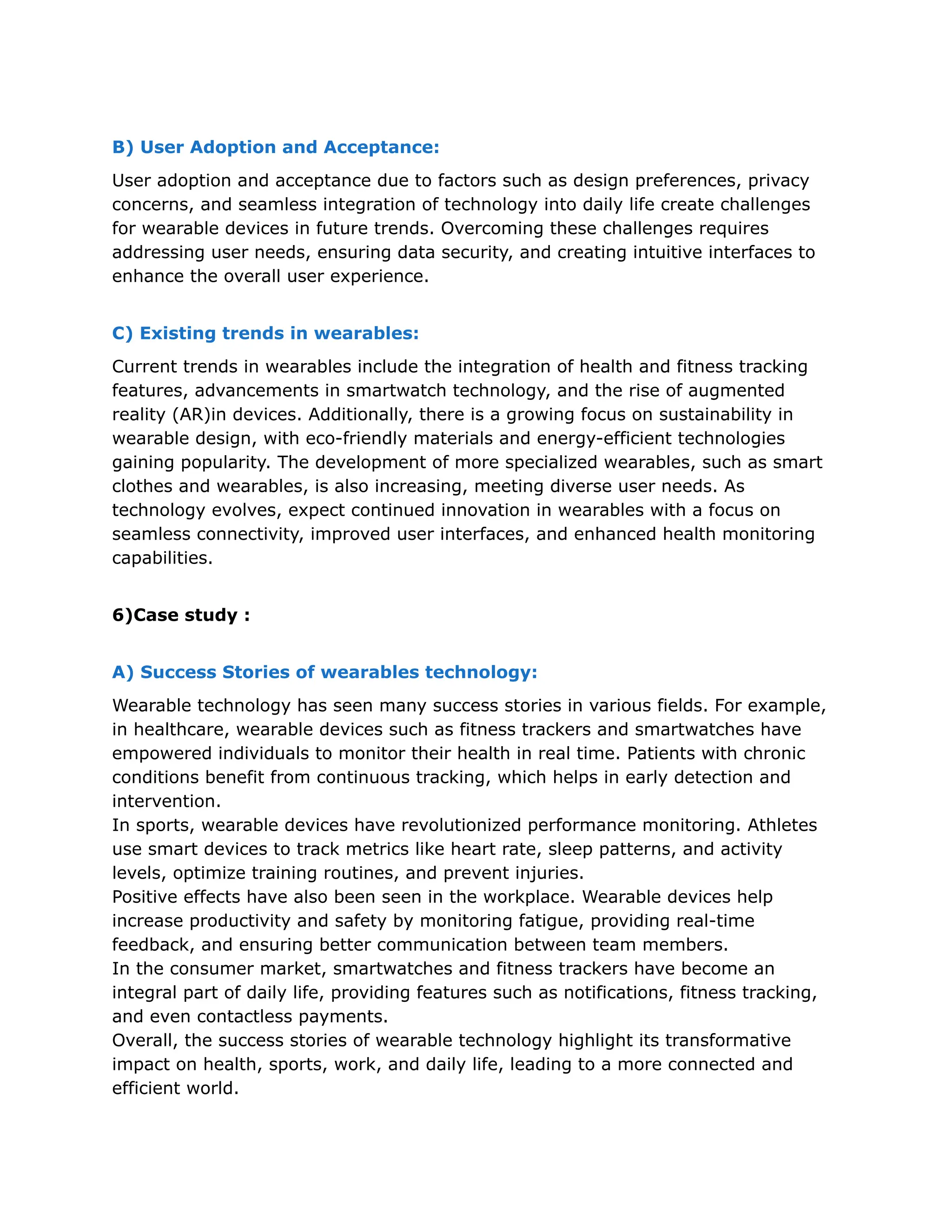 Navigate the Future (The Evolution of wearable technology) | PDF