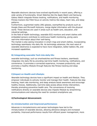 Navigate the Future (The Evolution of wearable technology) | PDF