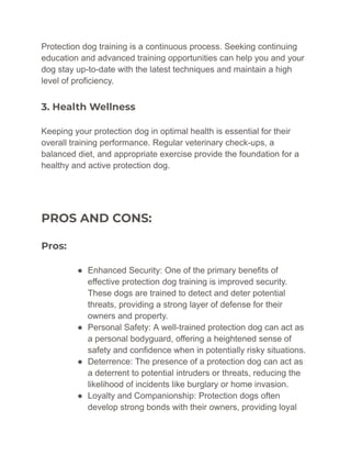 THE SECRETS BEHIND EFFECTIVE PROTECTION DOG TRAINING | PDF | Dogs | Pets