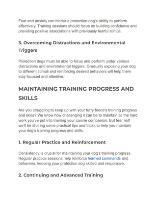 THE SECRETS BEHIND EFFECTIVE PROTECTION DOG TRAINING | PDF