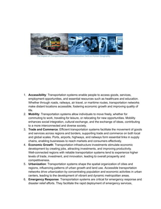 Unveiling the Impact of Transportation and Communication Tech on Human ...
