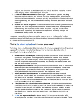 Unveiling the Impact of Transportation and Communication Tech on Human ...