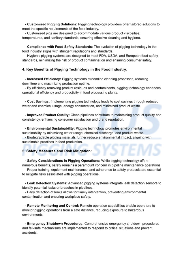 Evolution of Pigging Technology: Enhancing Efficiency and Safety in Pipeline Maintenance | PDF