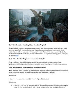 Unveiling the Role of Guardian Angels’: Heavenly Protectors in Our ...