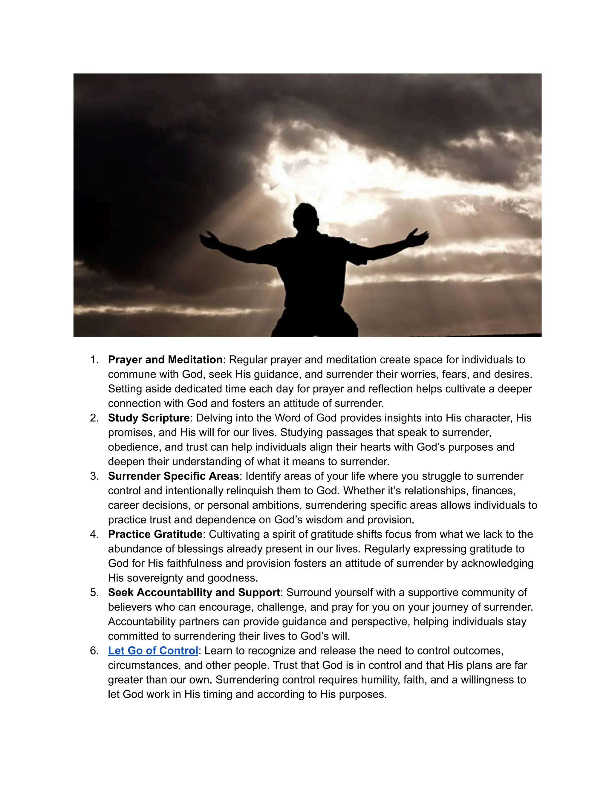 Mastering Surrender: Unveiling Biblical Insights on Control | PDF