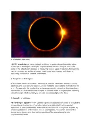 “Bridging Worlds: 1 How CERN Sheds Light on Eclipses | PDF