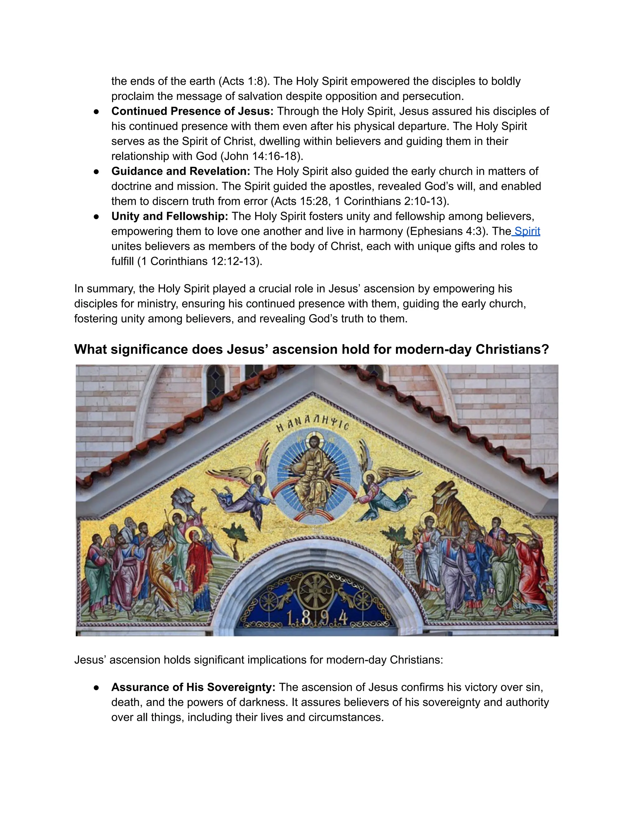 Exploring the Meaning of Jesus’ Ascension | PDF