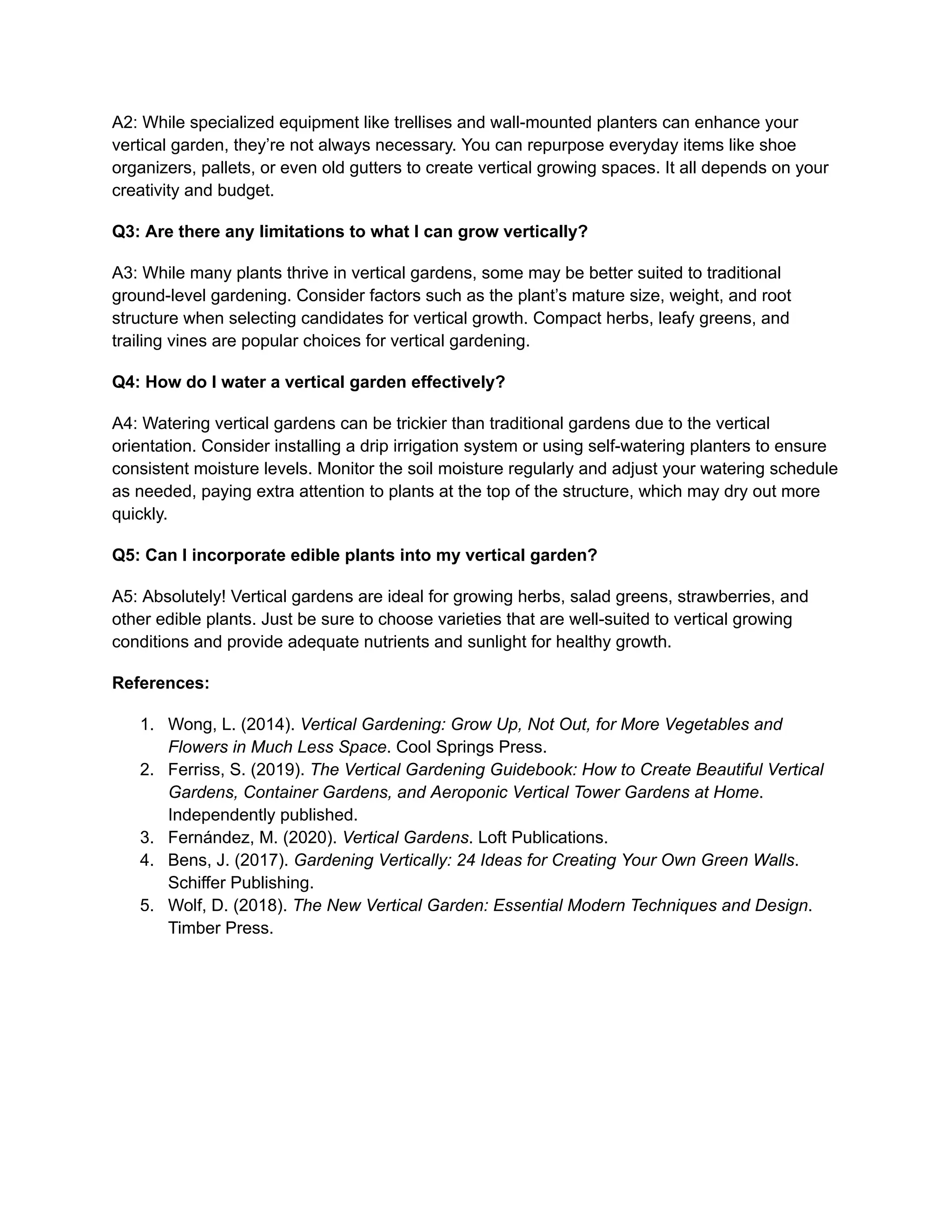 Growing Up: Exploring the Benefits of Vertical Gardening | PDF