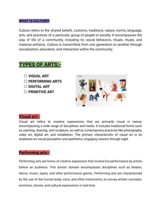 ART AND CULTURE BY:- MEENAKSHI& MEHAKPREET KAUR | PDF