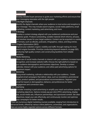 BLOOM MEDIA DIGITAL MARKETING INSTITUTION | PDF