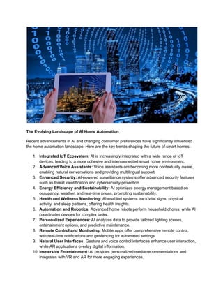 The Future of AI in Home Automation: What to Expect | PDF