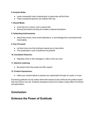 The Power of Gratitude: How Gratitude Can Change Your Life | PDF