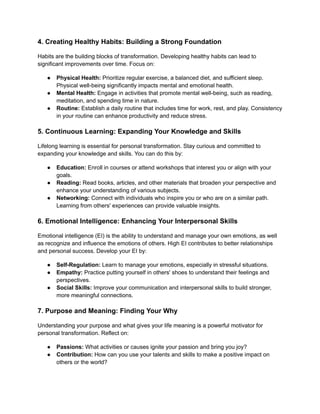 A FREE - Guide to Personal Transformation | PDF