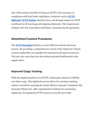 What are the Benefits of Using ECTN for Trading in Africa? | PDF