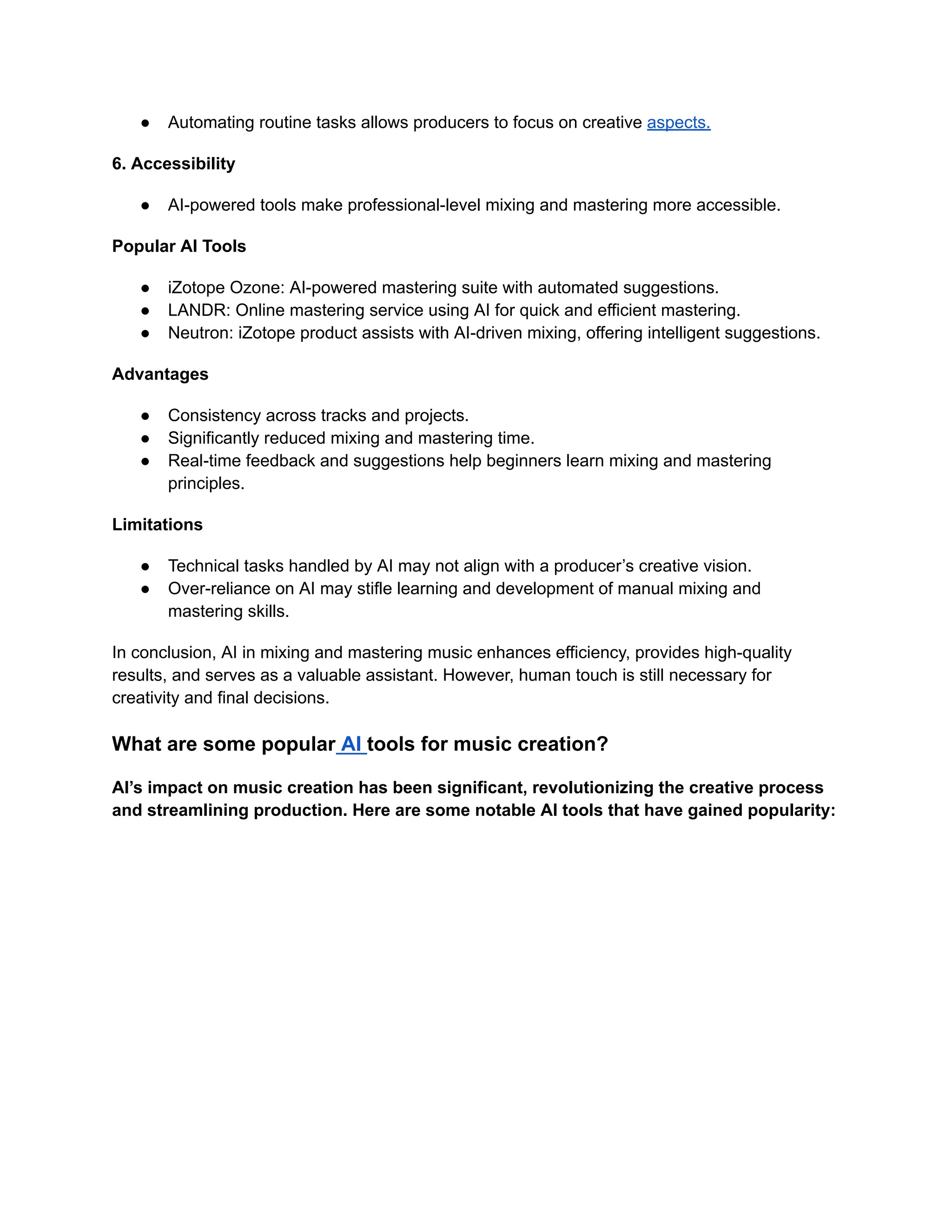 AI and the Music Industry: Enhancing Creativity and Efficiency | PDF ...