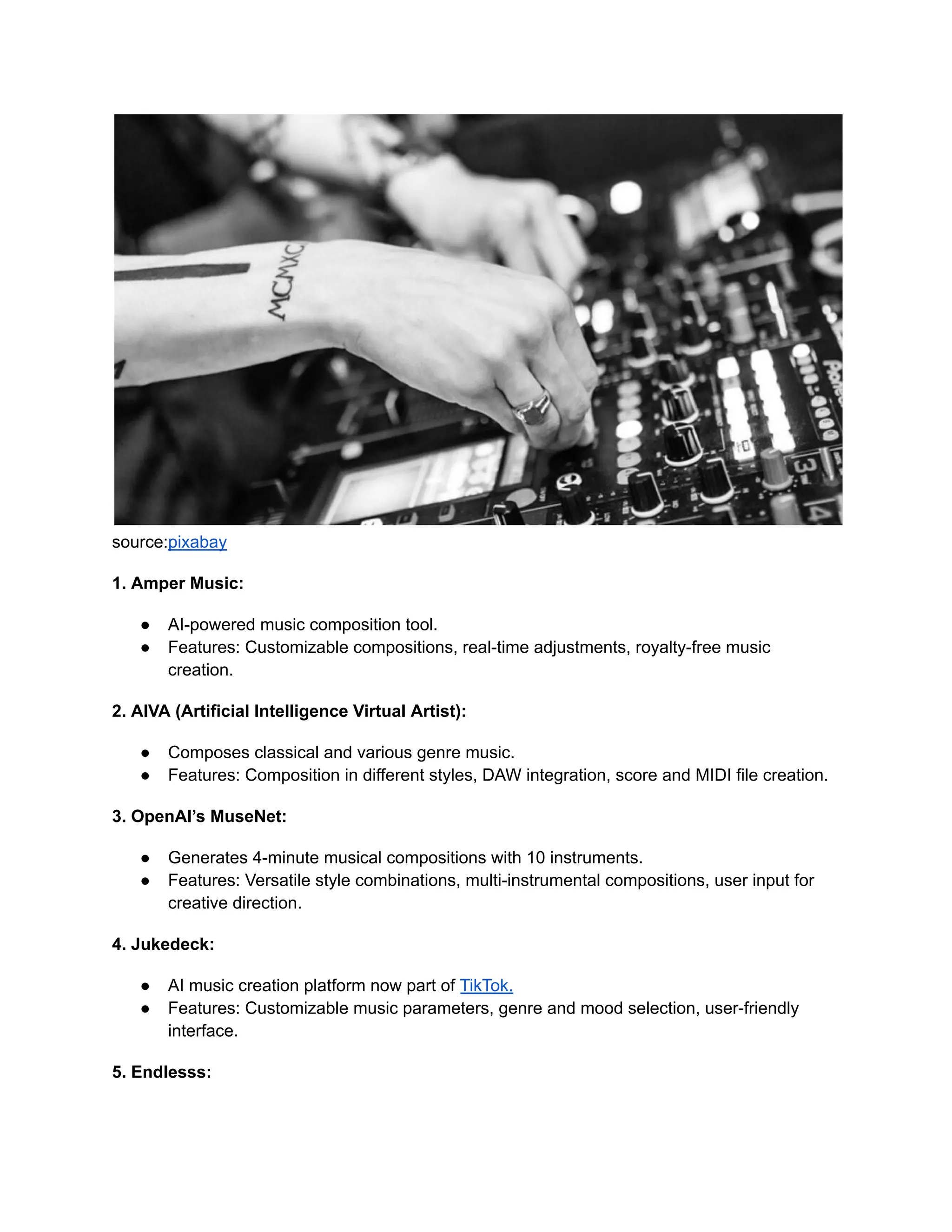 AI and the Music Industry: Enhancing Creativity and Efficiency | PDF