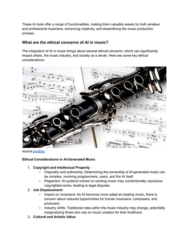 AI and the Music Industry: Enhancing Creativity and Efficiency | PDF | Digital Audio | Computer ...