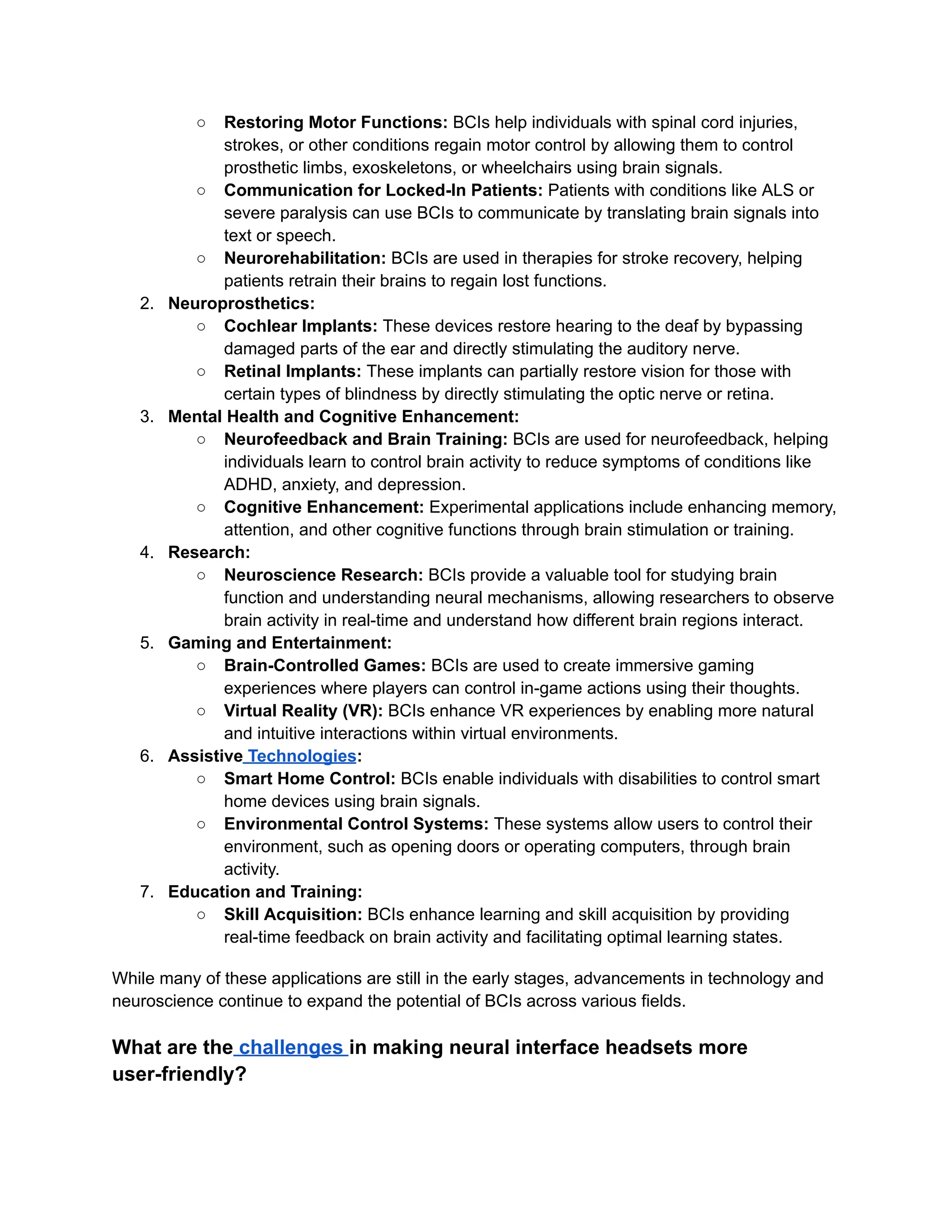 From Sci-Fi to Reality: The Rise of Neural Interface Headsets | PDF