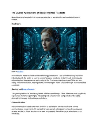 From Sci-Fi to Reality: The Rise of Neural Interface Headsets | PDF