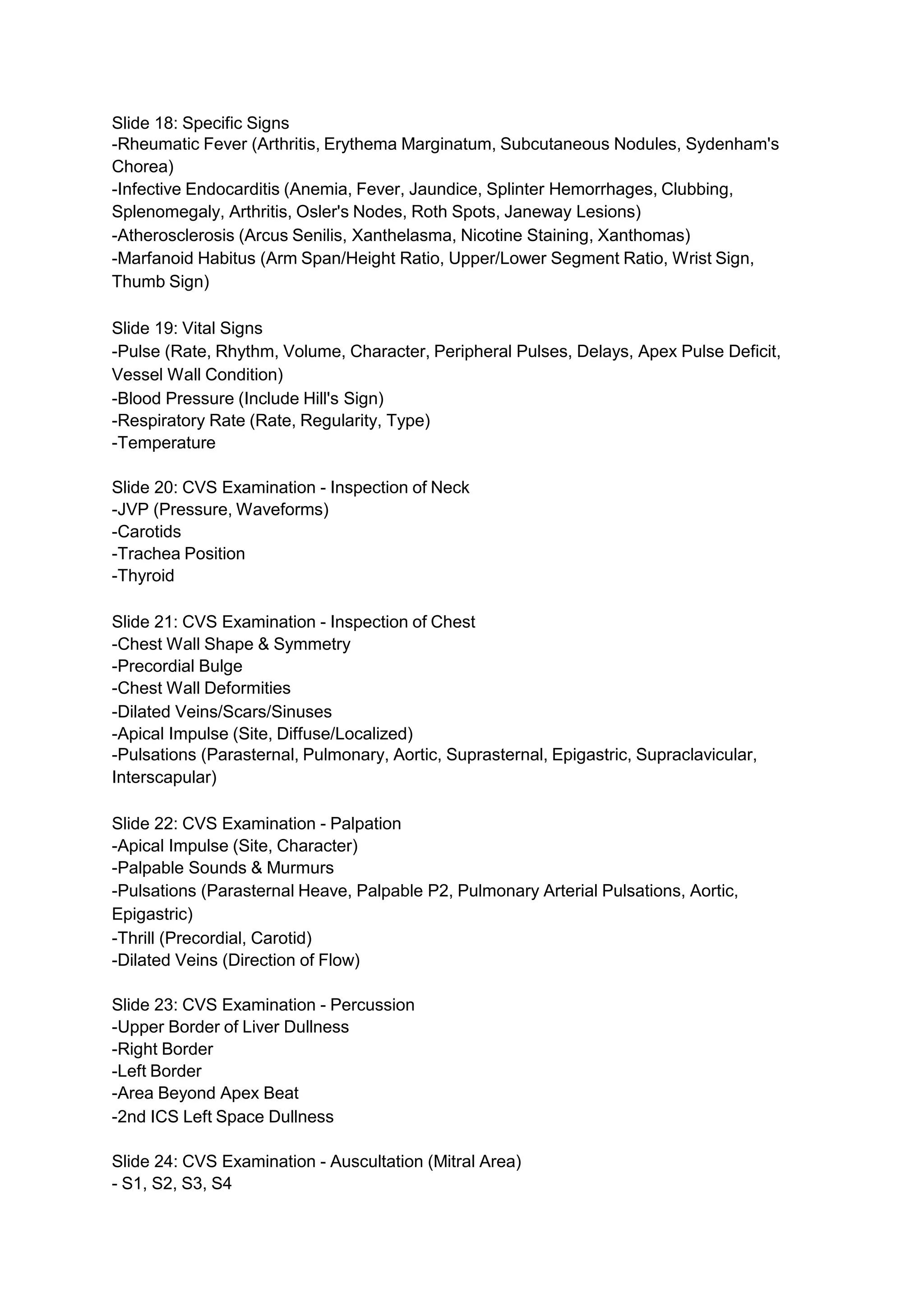 Cardiovascular system examination proforma.ppt