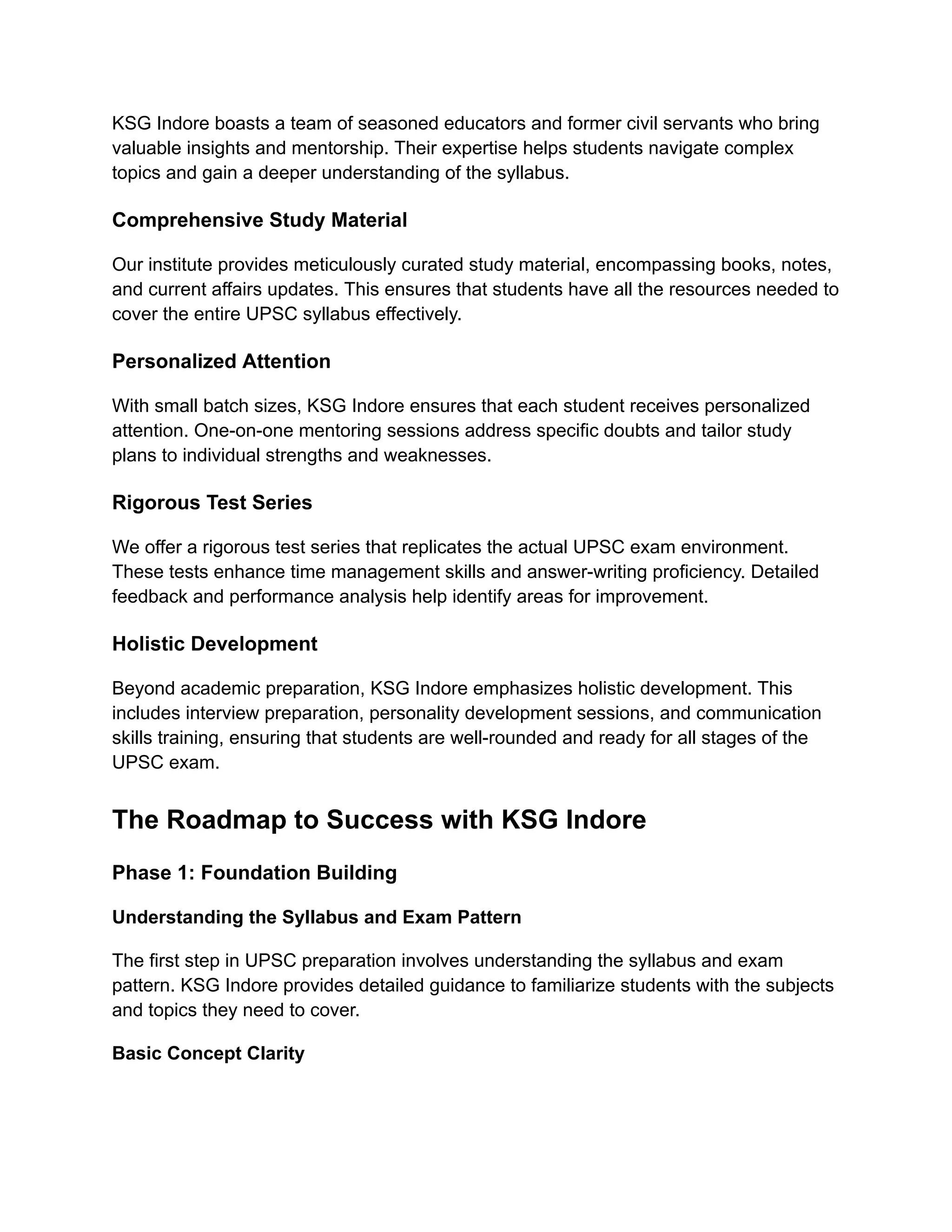 Unlocking UPSC Clarity: Demystifying the Exam with KSG Indore | PDF