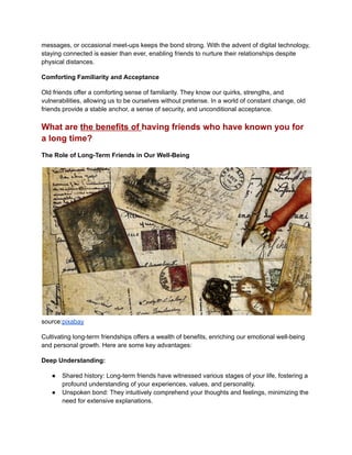 Old Friends and Golden Memories: The Magic of Long-Lasting Friendships ...