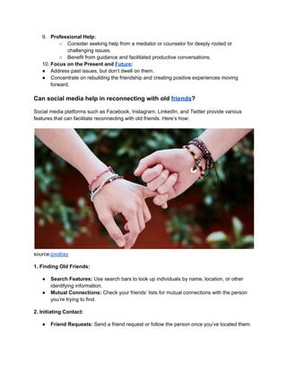 How to Reconnect and Rekindle a Meaningful Friendship with an Old ...