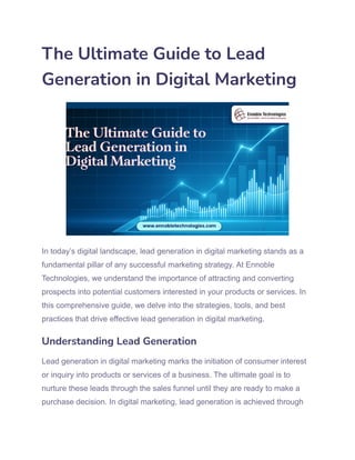 The Ultimate Guide to Lead Generation in Digital Marketing | PDF