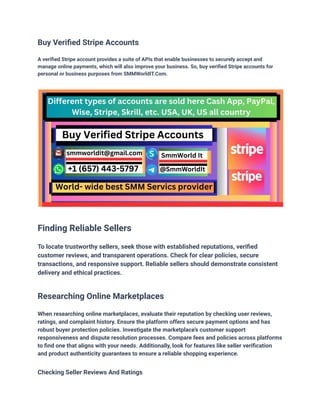 Buy Verified Stripe Accounts-------------- | PDF