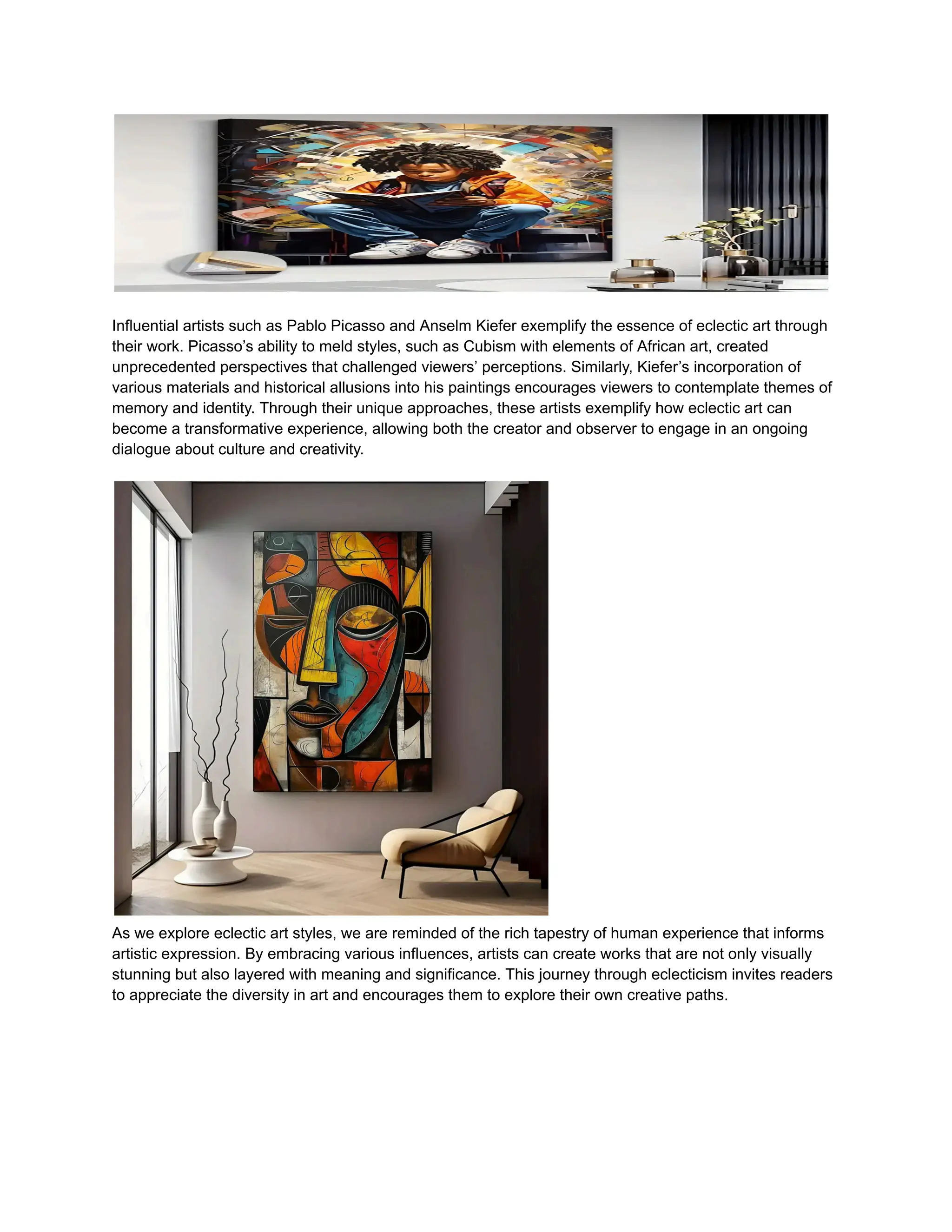 Cultural and Eclectic Art: A Journey Through Diversity and Creativity | PDF