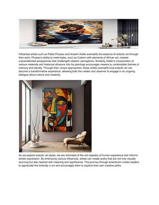 Cultural and Eclectic Art: A Journey Through Diversity and Creativity | PDF