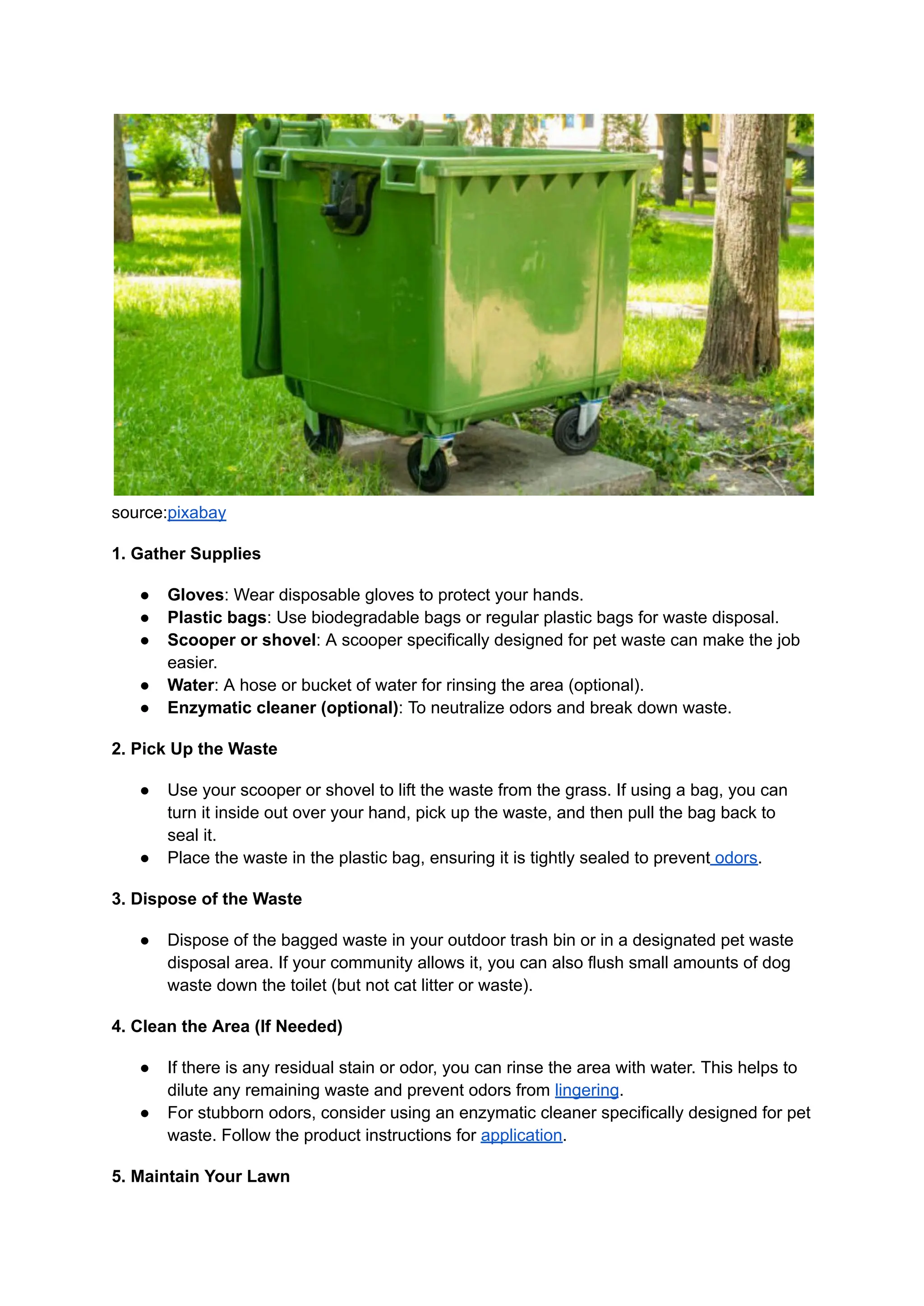 7 Best Pet Waste Disposal Methods: A Cleaner and Greener Approach" | PDF