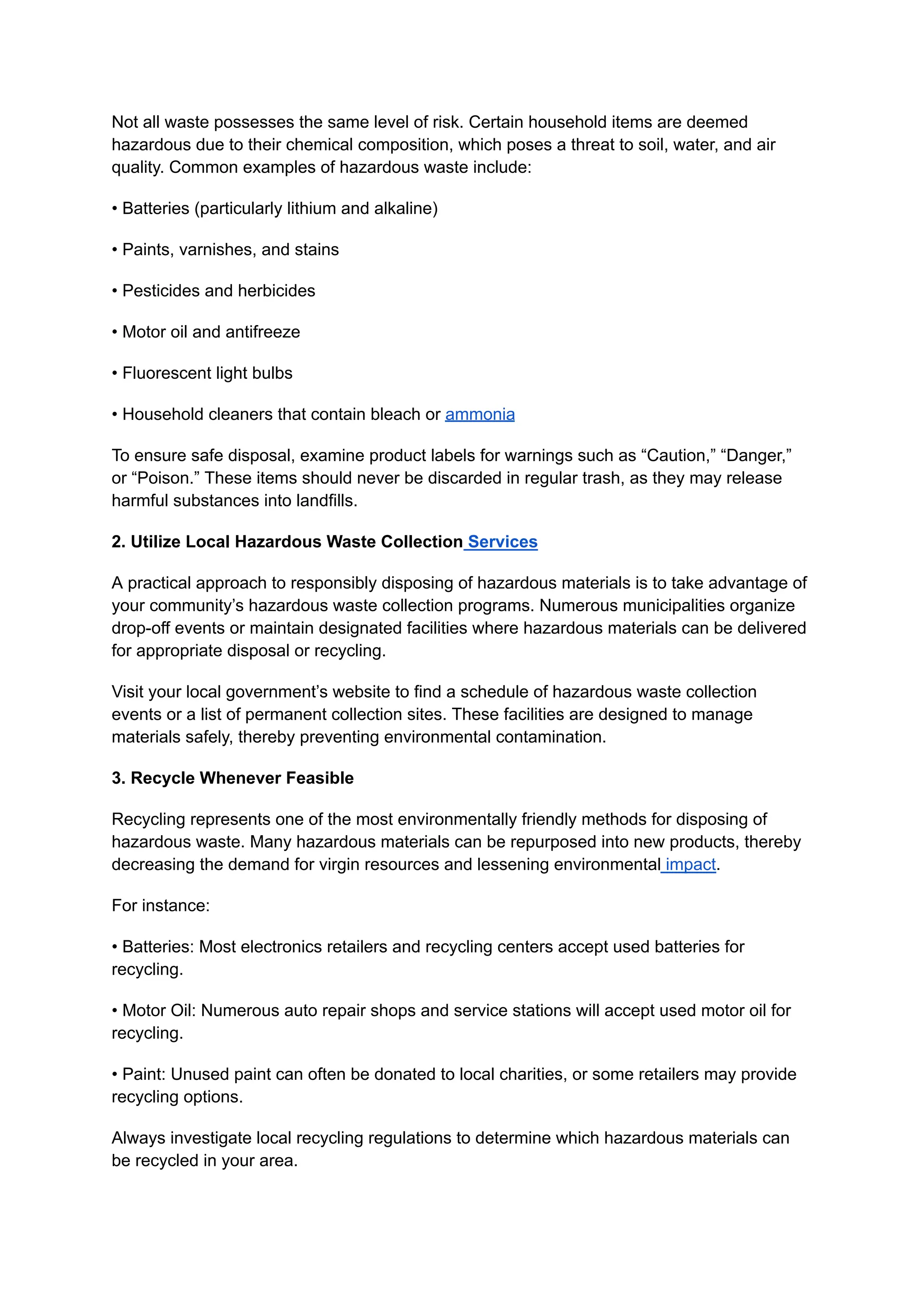 5 Essential Tips for Eco-Friendly Hazardous Waste Disposal | PDF