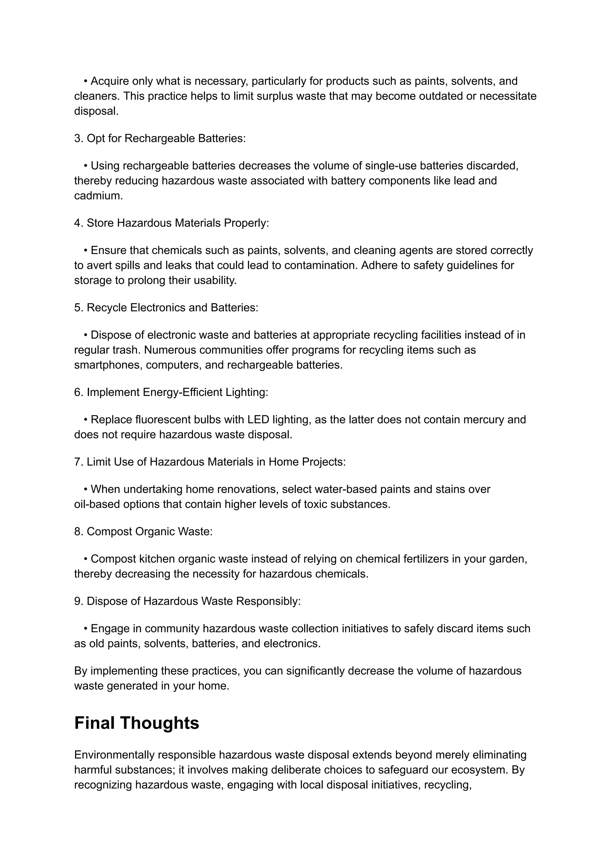 5 Essential Tips for Eco-Friendly Hazardous Waste Disposal | PDF