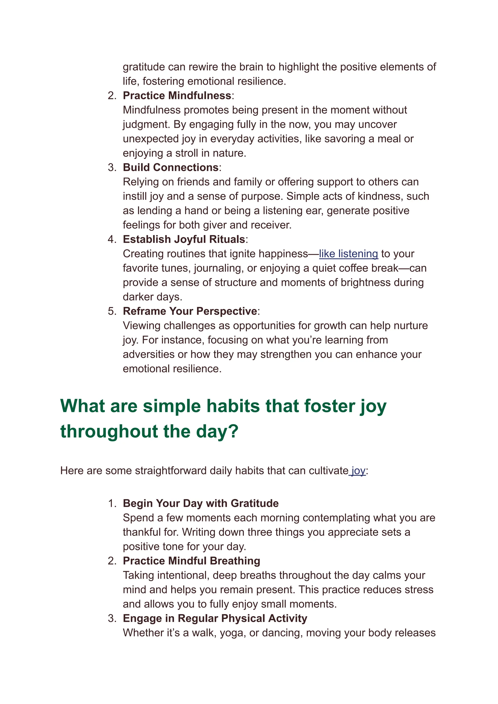 4 Ways to Find Joy in Everyday Moments.. | PDF | Wellness | Healthy Living