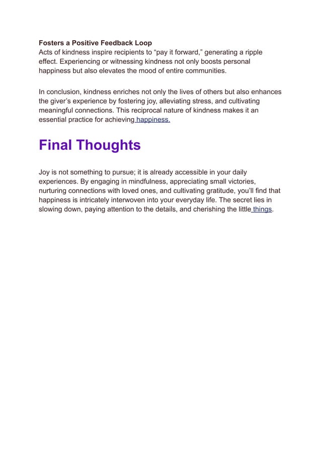 4 Ways to Find Joy in Everyday Moments.. | PDF | Wellness | Healthy Living