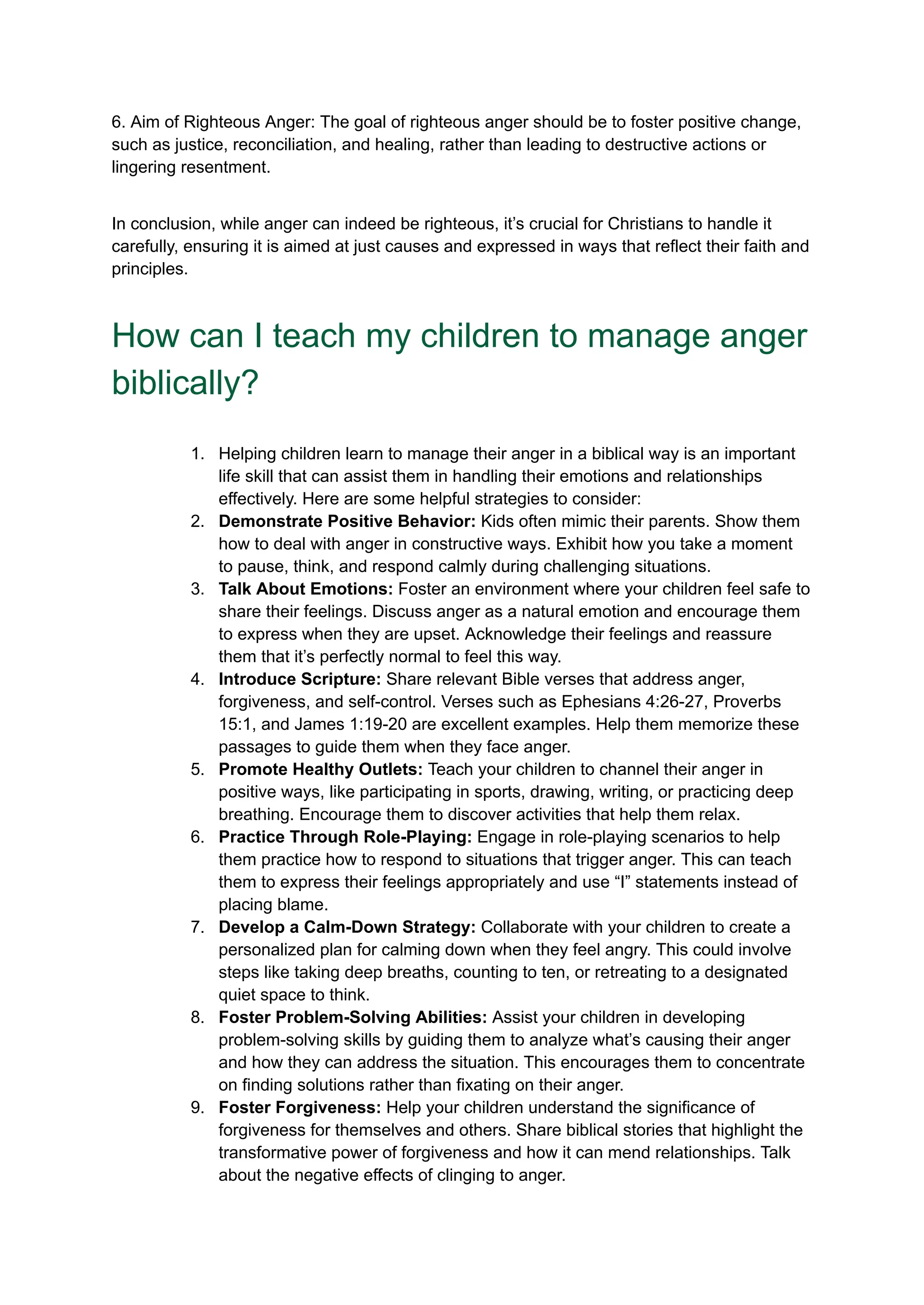 4 Biblical Lessons on Anger and Righteousness | PDF | Christianity ...