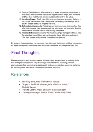 4 Biblical Lessons on Anger and Righteousness | PDF | Christianity ...