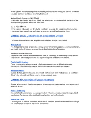 Healthcare: A Comprehensive Overview Introduction | DOCX
