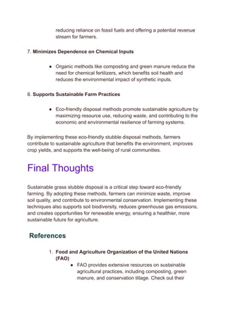 12 Environmentally-Friendly Ideas for Grass Stubble Disposal in ...