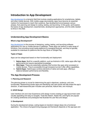 Essential Guide to Modern App Development | PDF