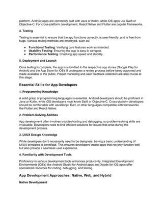 Essential Guide to Modern App Development | DOCX