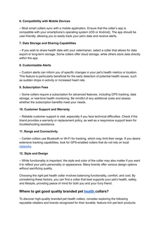 Top 10 Smart Collar Tips to Enhance Your Pet’s Health and Safety | PDF