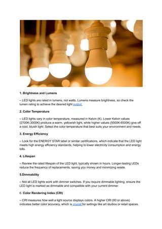 12 Green Benefits of LED Lighting You Need to Know | PDF