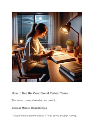 The Conditional Perfect Tense Explained with Examples | PDF