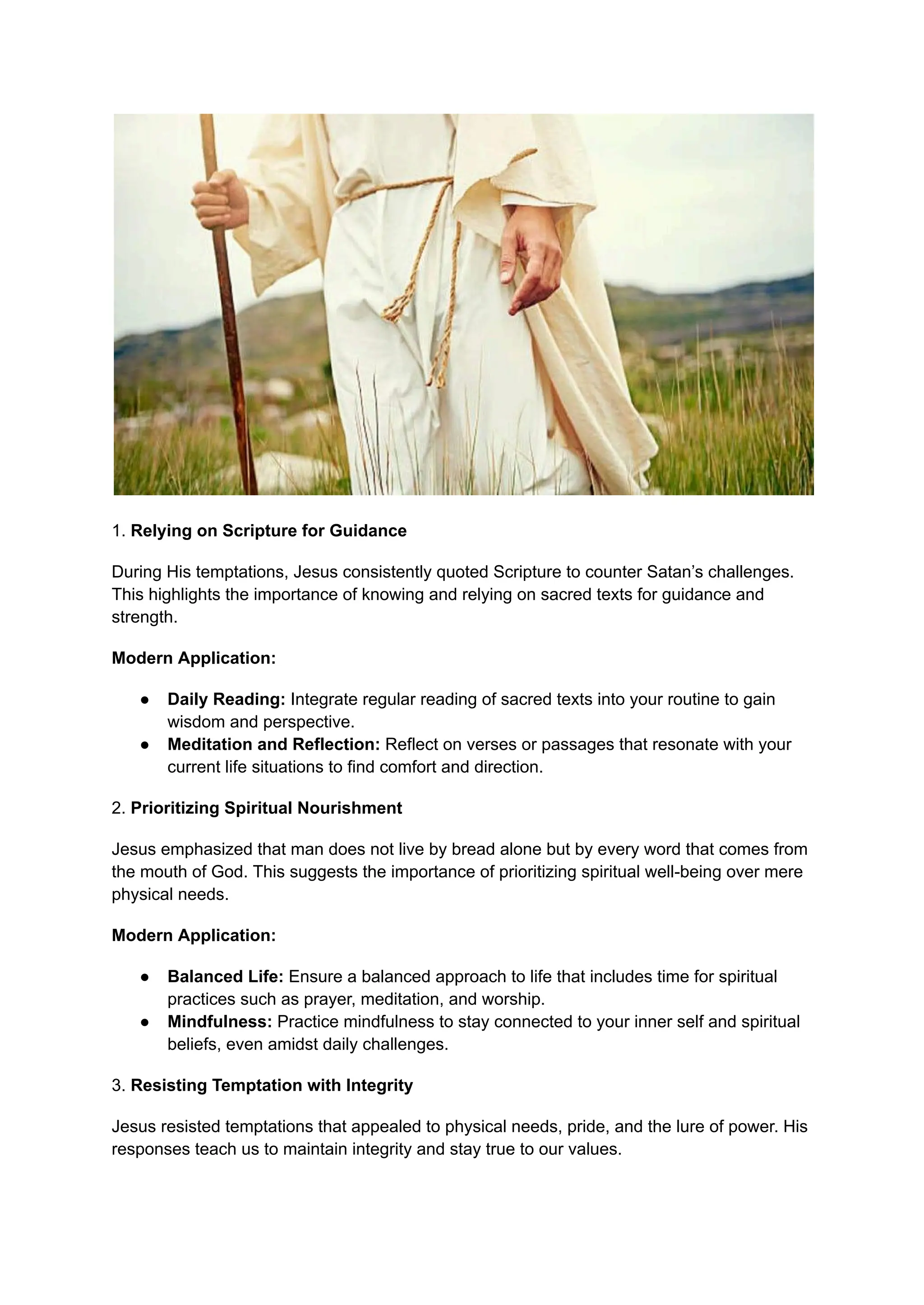 40 Days of Faith: The Journey of Jesus in the Wilderness | PDF