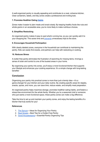 10 Practical Pantry Zones Every Home Needs | PDF