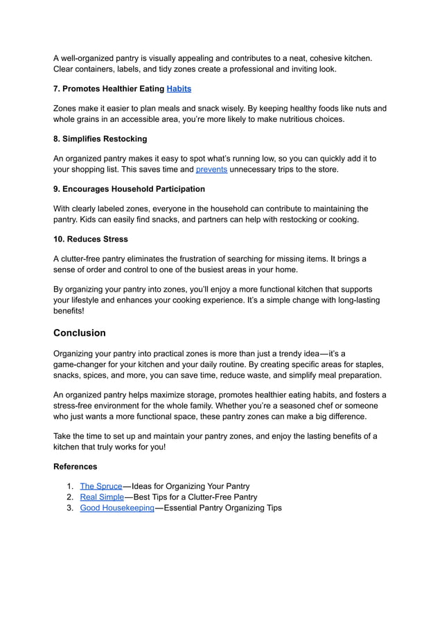 10 Practical Pantry Zones Every Home Needs | PDF