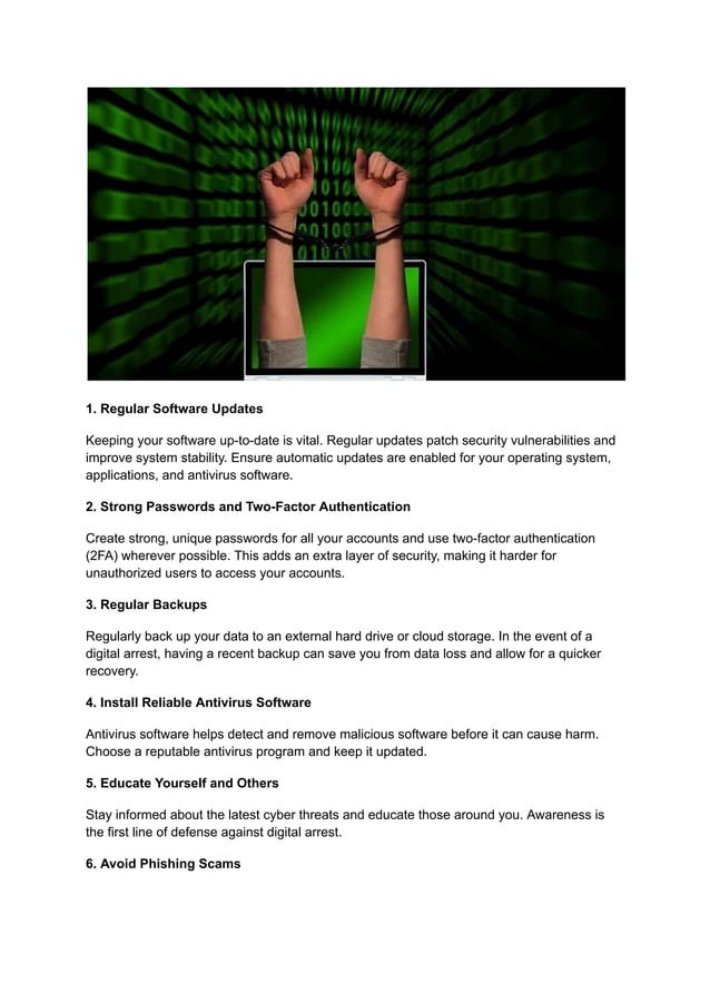 12 Crucial Steps to Prevent Digital Arrest | PDF