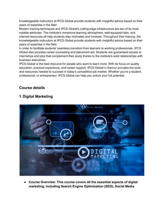 ipcs global kannur ,digital marketing ,automation,python | PDF